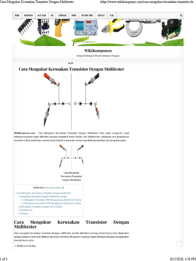 Dasar Transistor | PDF