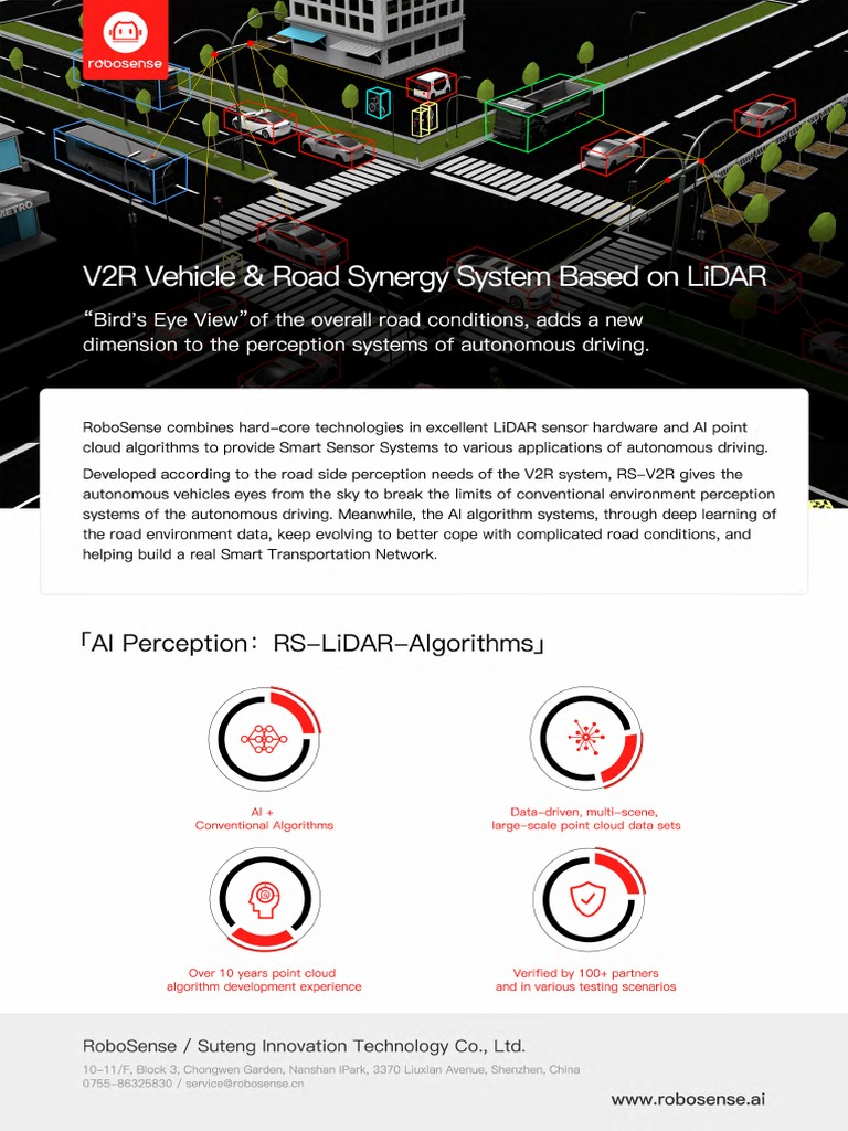 V2R LiDAR Perception Solution Brochure EN 20200311 | PDF
