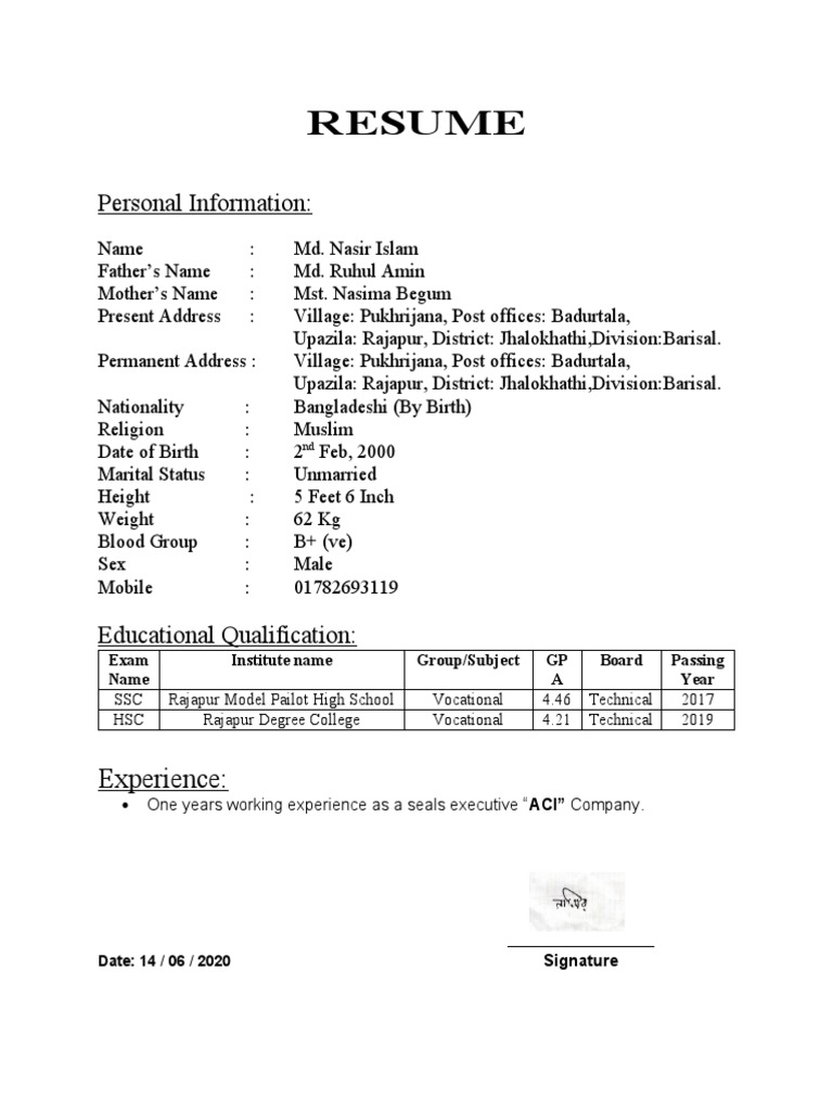 Nasir CV | PDF