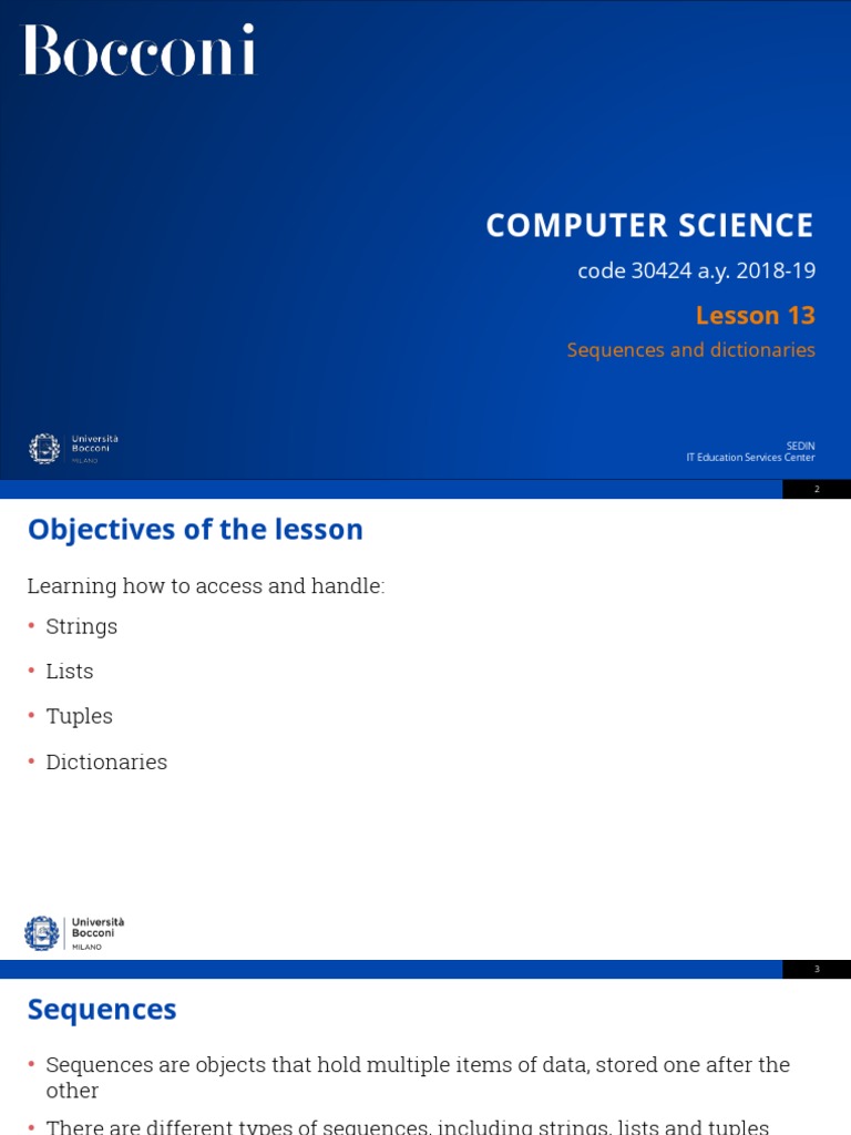 Lesson 13 Slides | PDF | String (Computer Science) | Sequence Lesson 13 Slides | PDF | String (Computer Science) | Sequence