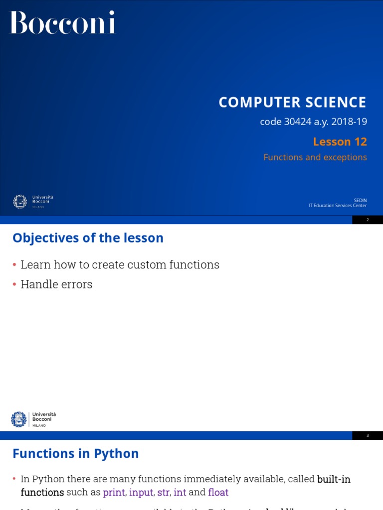 Lesson 12 Slides Pdf Parameter Computer Programming Subroutine 
