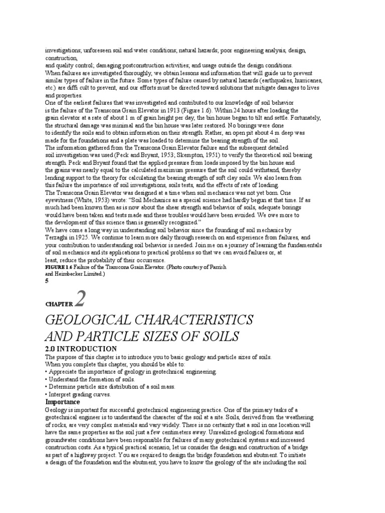 Geological Characteristics and Particle Sizes of Soils: Importance ...