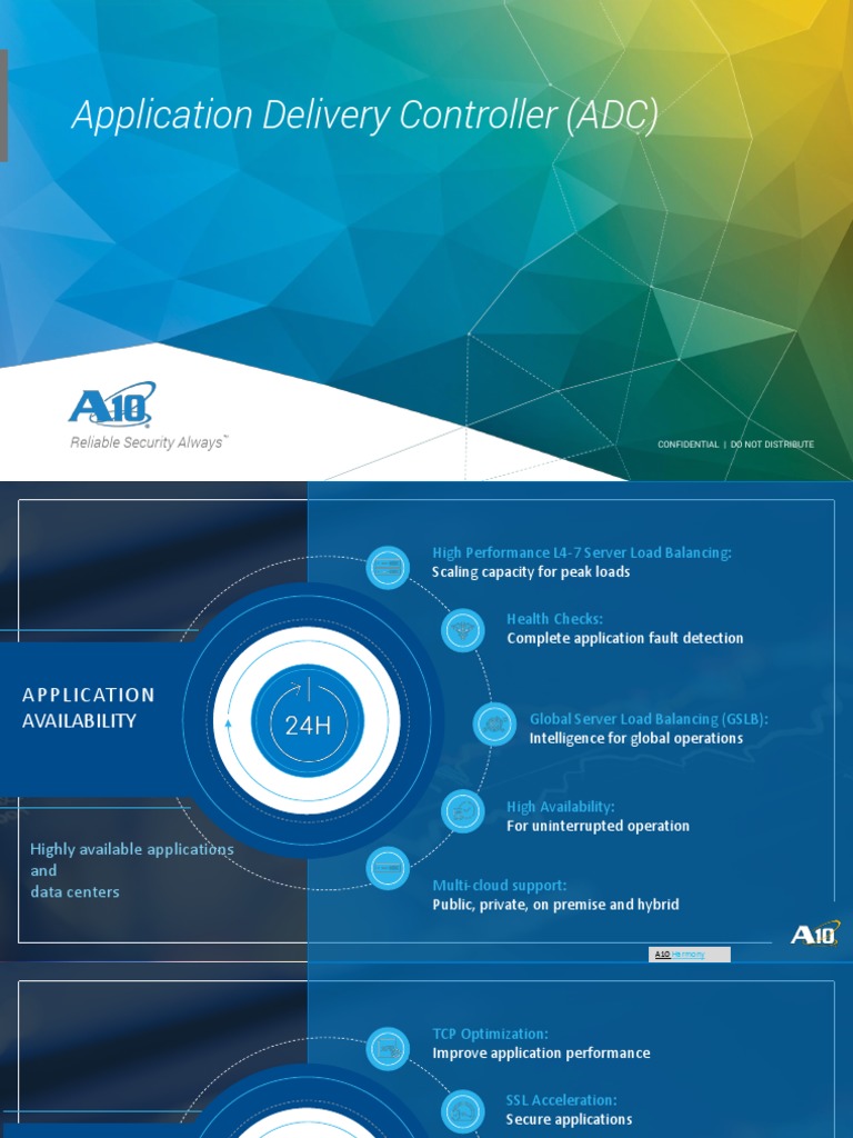 A10 Networks - ADC Only | PDF | Load Balancing (Computing) | Transport Layer Security