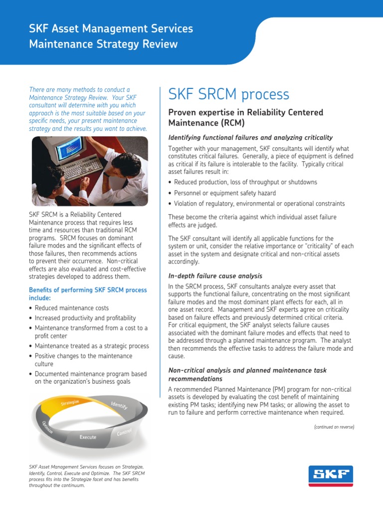 AMS10005 SKF SRCM Process | PDF | Reliability Engineering | Systems Science