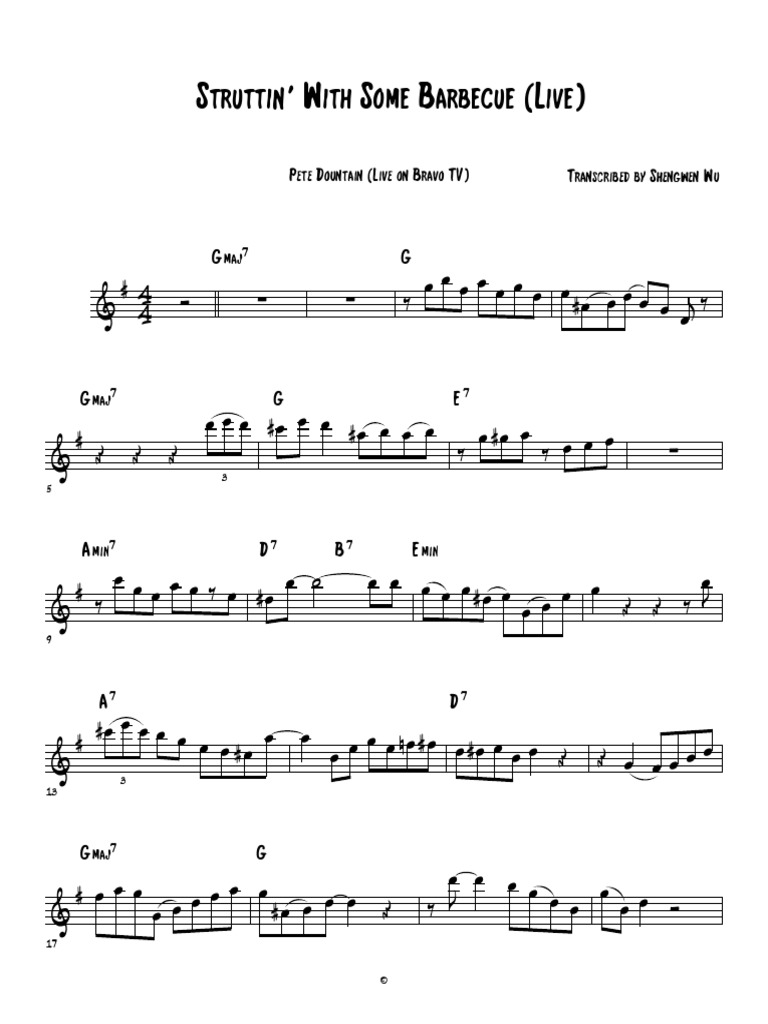 Struttin' With Some Barbecue (Live) - 1992 PDF | PDF