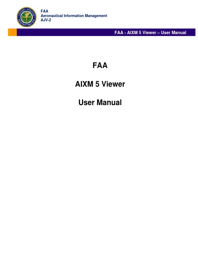 FAA - AIXM 5 Viewer - User Manual | PDF | Icon (Computing) | Graphical User Interfaces