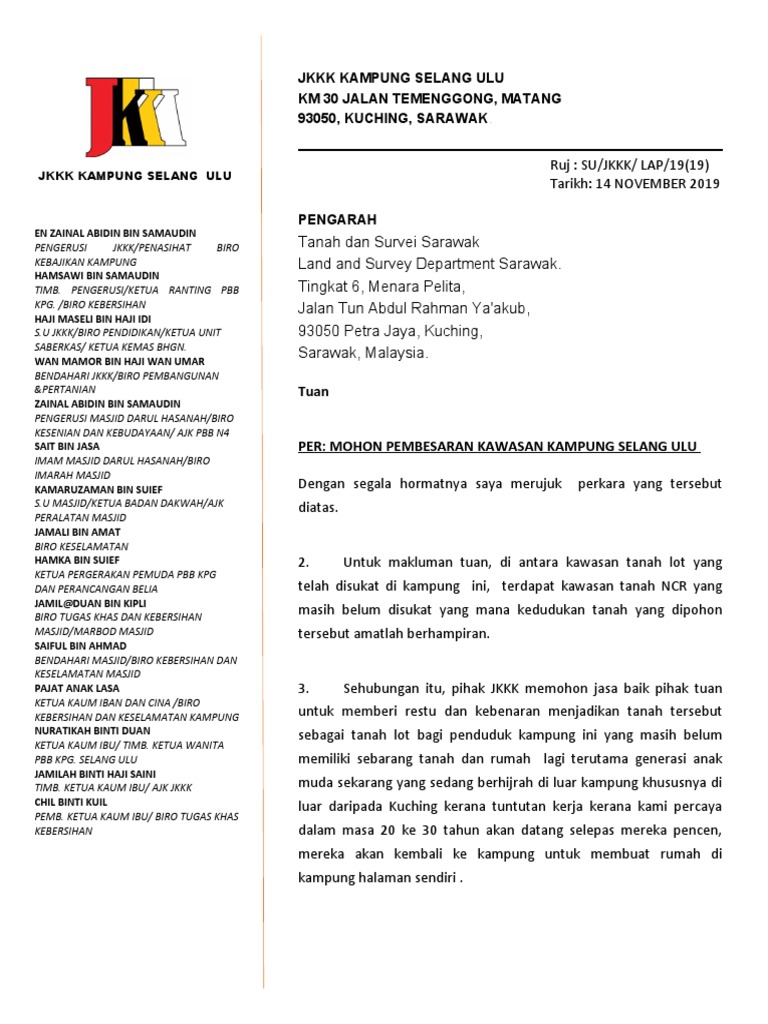 JKKK KAMPUNG SELANG ULU v3 | PDF