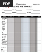 Canteen Inspection Checklist | PDF | Refrigerator | Foods