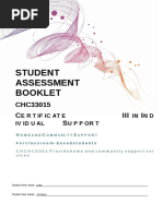 Work Placement Log Book - CHC33015 Certificate III in Individual ...