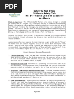 21 Behavior-Based Safety Talks | PDF | Occupational Safety And Health ...