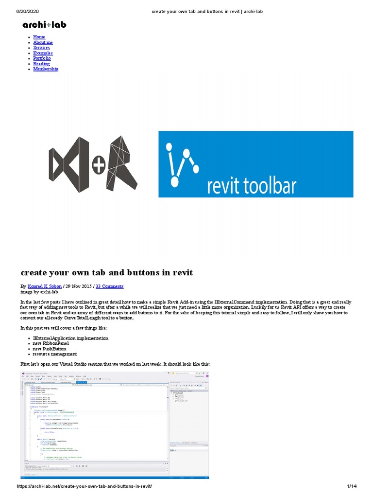 Create Your Own Tab and Buttons in Revit | PDF | Autodesk Revit | Icon (Computing)