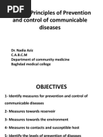 Communicable Disease Control Principles | PDF | Immunity (Medical ...
