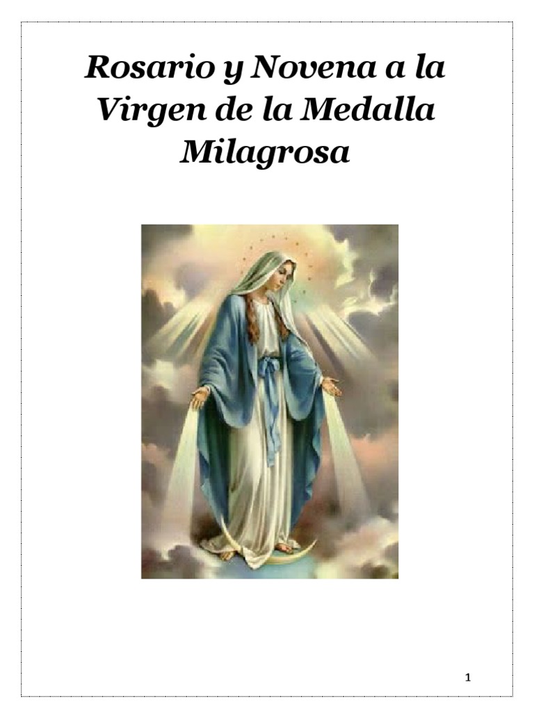 Rosario A La Virgen De La Medalla Milagrosa Pdf María Madre De