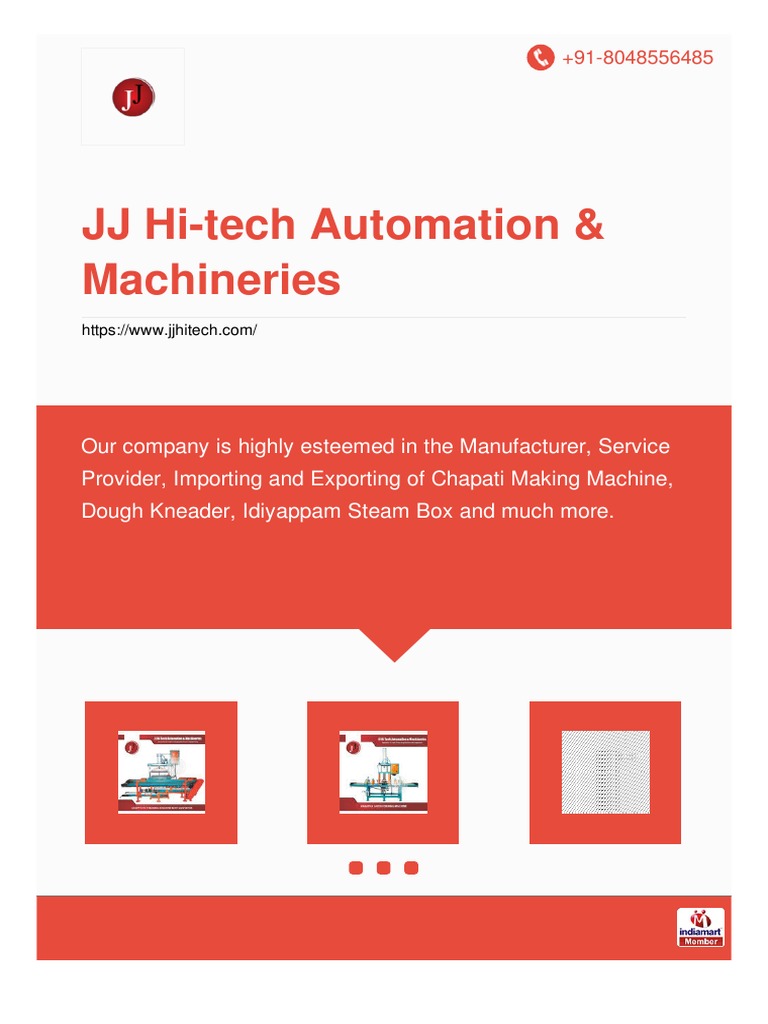 JJ Hi-Tech Automation & Machineries | PDF
