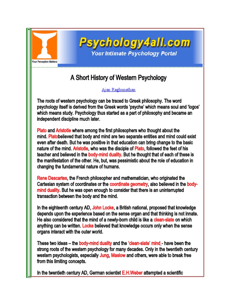 Western History of Social Psychology | PDF | Id | Unconscious Mind
