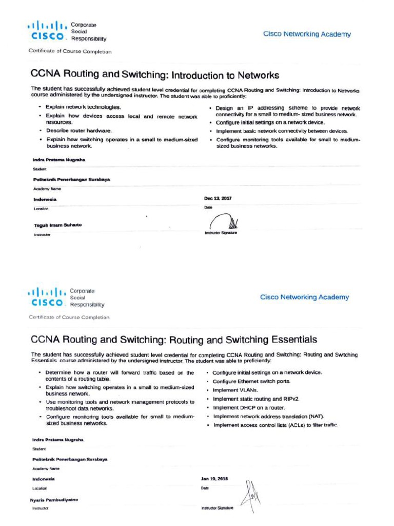 CCNA Routing and Switching: Introduction To Networks: C SCO | PDF | Cisco Certifications ...