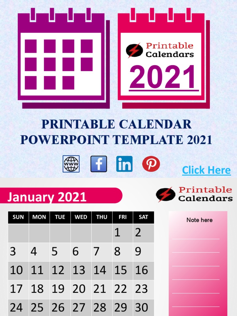 Printable Calendar 2021 Templates and Design | PDF