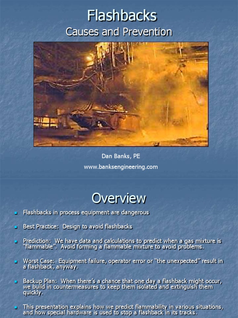 Flashbacks: Causes and Prevention | PDF | Combustion | Gases