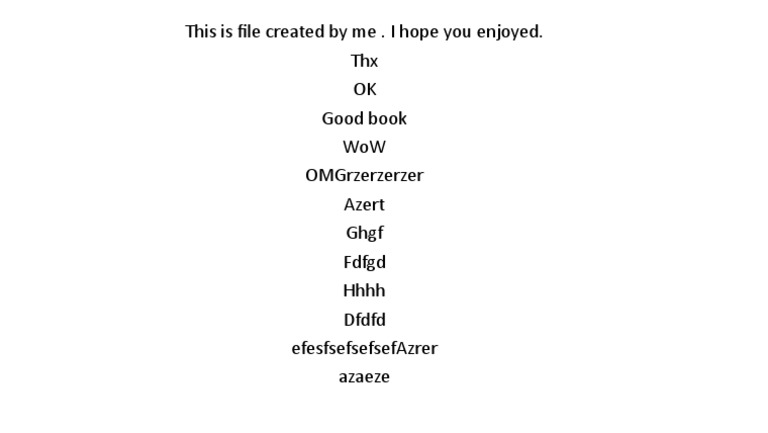 This Is File Created by Me - I Hope You Enjoyed. THX Ok Good Book Wow ...