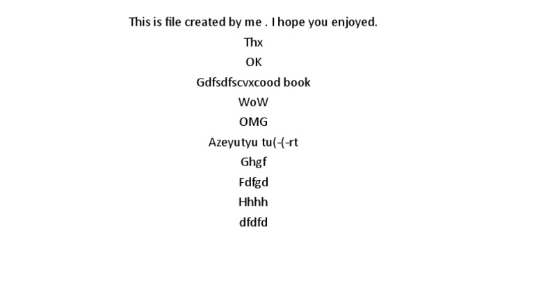This Is File Created by Me - I Hope You Enjoyed. THX Ok Gdfsdfscvxcood ...
