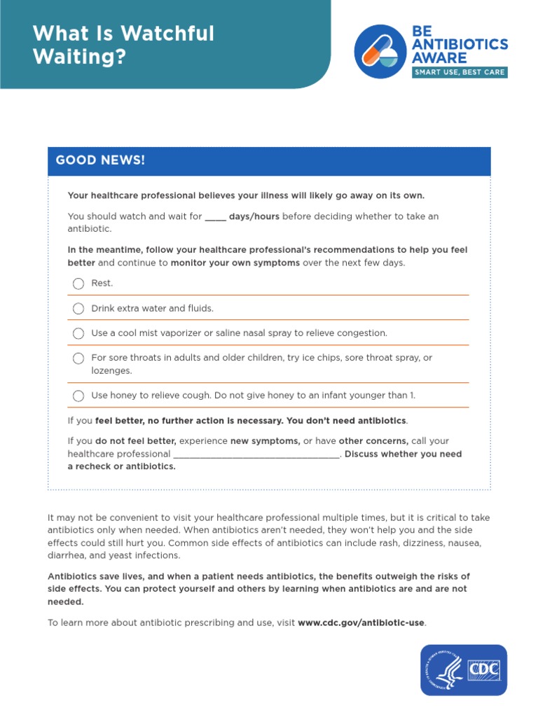 Watchful Waiting Prescription Pads - Large P | PDF | Wellness | Lifestyle