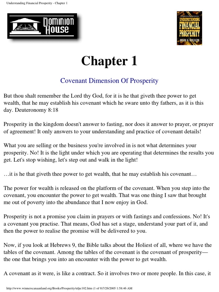 Understanding Financial Prosperity - Chapter 1 | PDF | Abraham | Book ...
