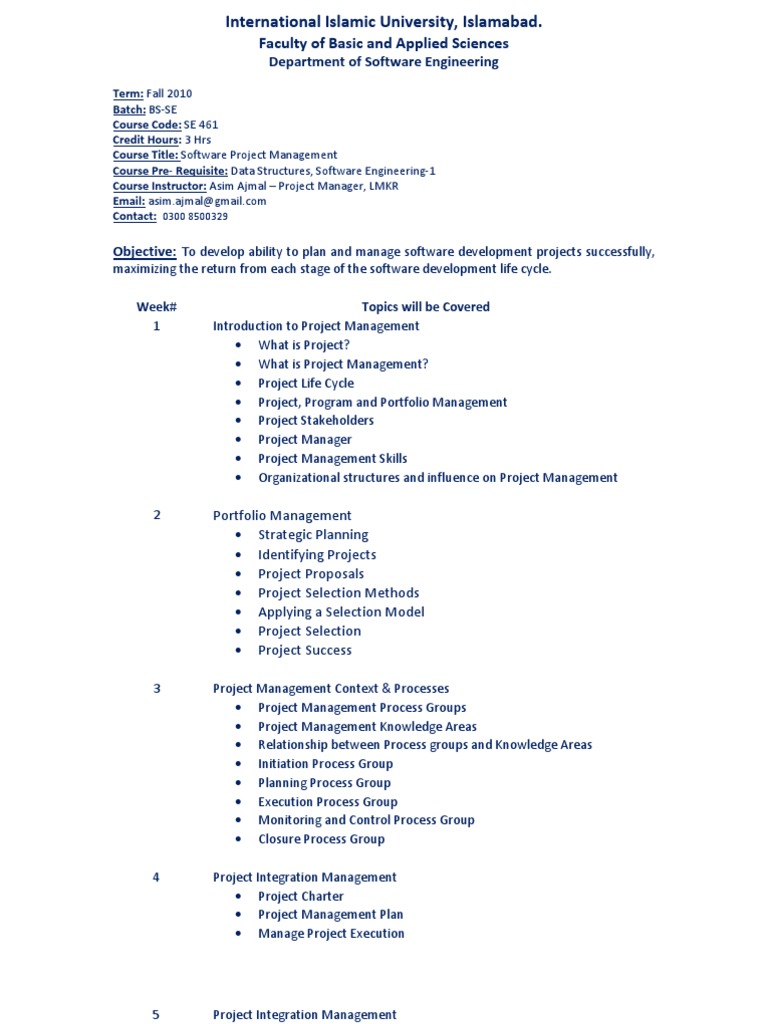 SPM Outline Iiui | PDF | Project Management | Agile Software Development