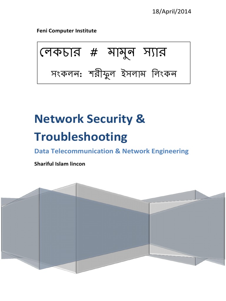 Network Security Bangla Book | PDF | Cipher | Cryptography
