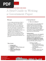 Mini-Paper Writing Guidelines | PDF