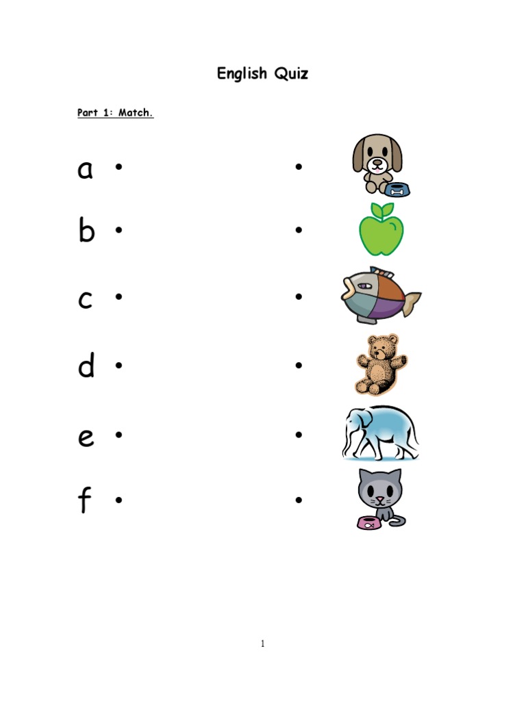 Basic English Quiz | PDF