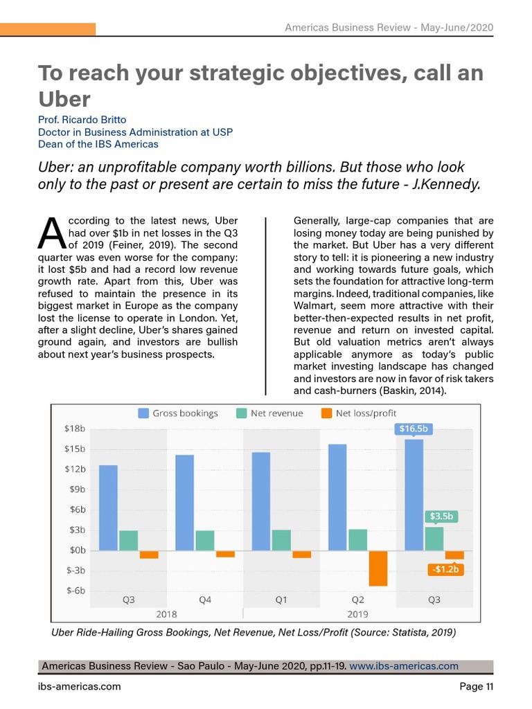 Balanced Scorecard Uber Case | PDF | Customer Satisfaction | Strategic ...