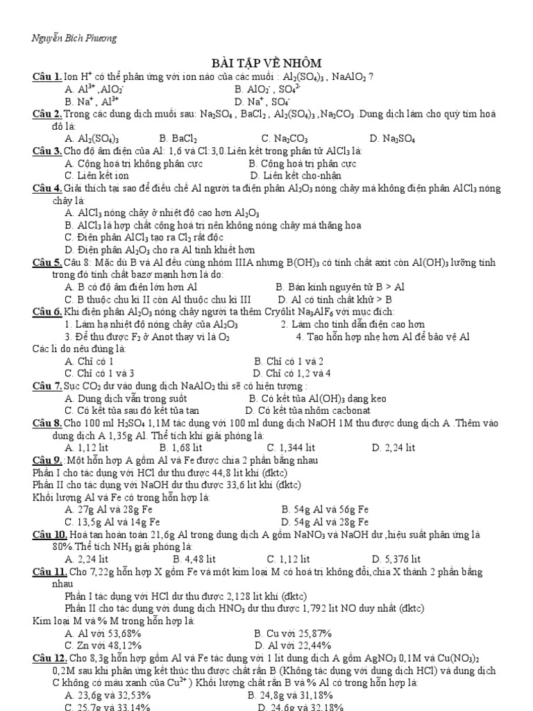 Chuyen de Bai Tap Nhom - Co Dap An | PDF