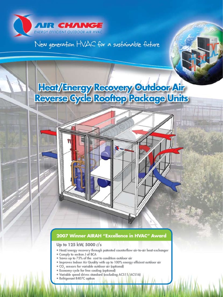 Fresh Air Package UnitRTP Brochure | PDF | Hvac | Heat Exchanger
