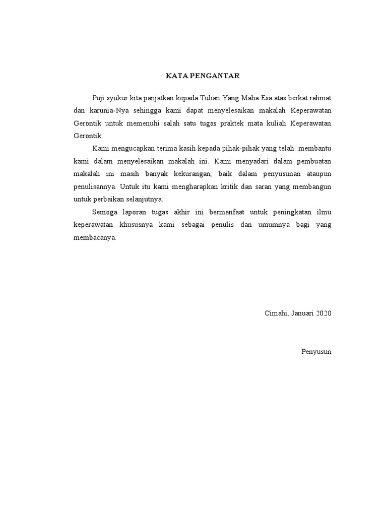 Laporan Gerontik | PDF