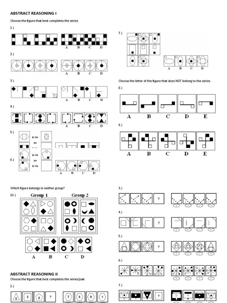 Abstract Logical Reasoning Reviewer | Logic | Reasoning