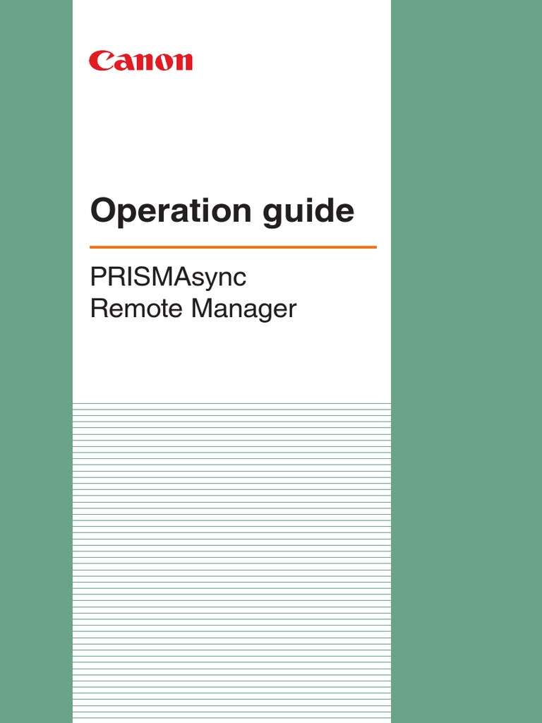 Operation Guide: Prismasync Remote Manager | PDF | World Wide Web ...