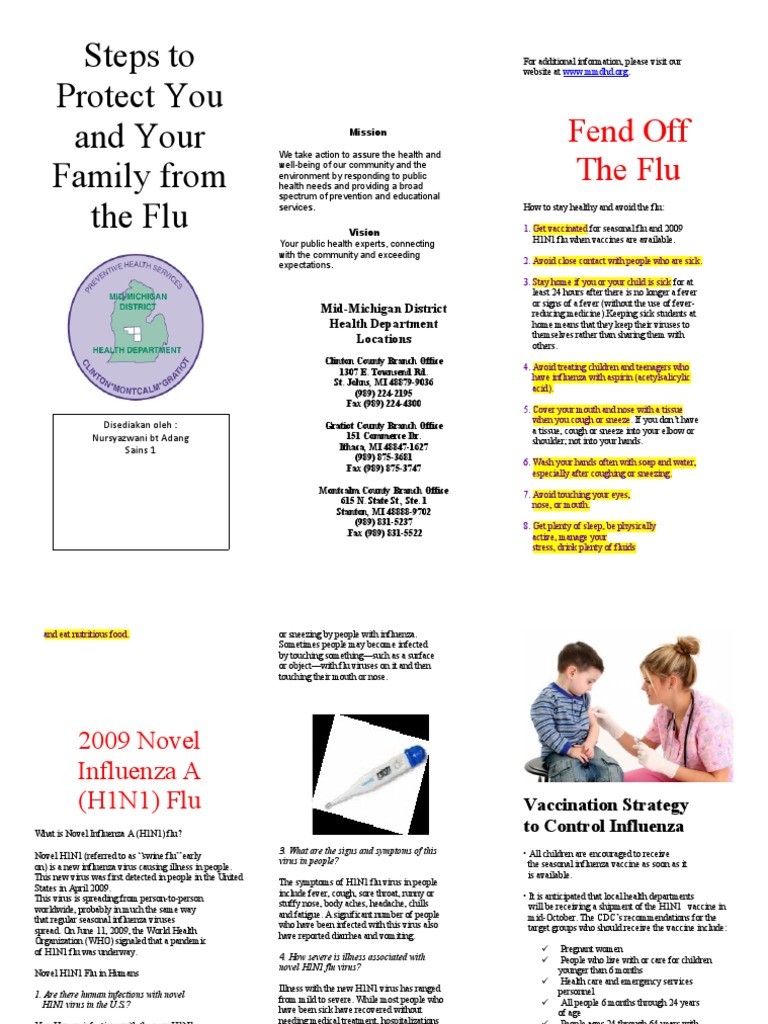 Steps To Protect You and Your Family From The Flu | PDF | Influenza ...
