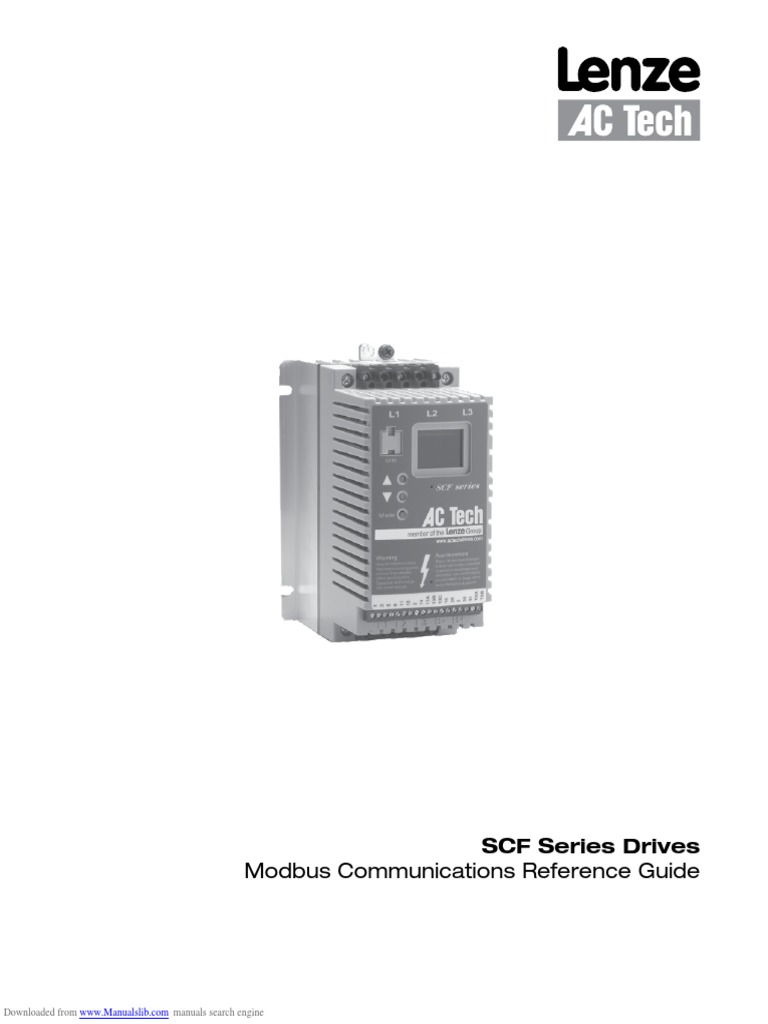 Modbus Communications Reference Guide: SCF Series Drives | Download ...
