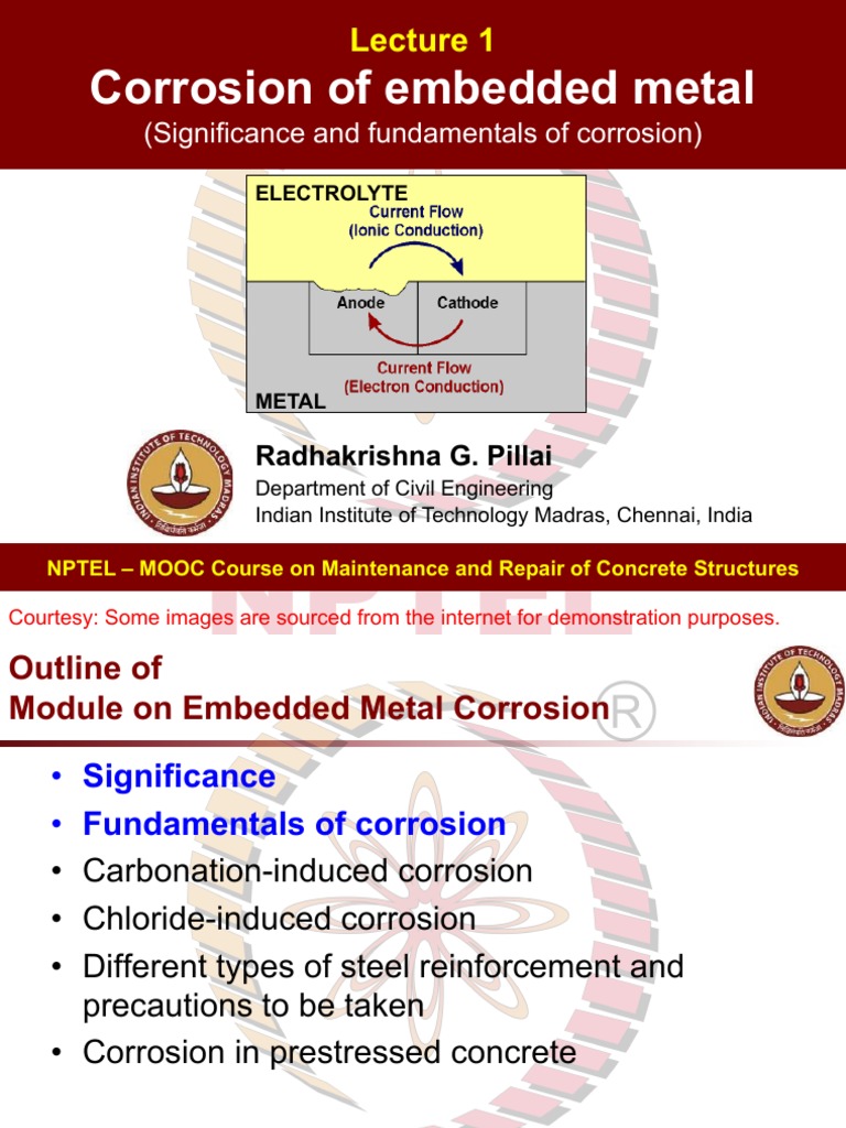 L1 - MRCS - Embedded Metal Corrosion - 1 | PDF | Corrosion | Redox