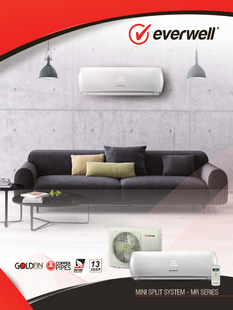 Everwell MR Mini Split Technical Specs PDF | PDF