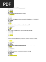 Nutrition Crossword Puzzle Answer Key | PDF | Fat | Nutrition