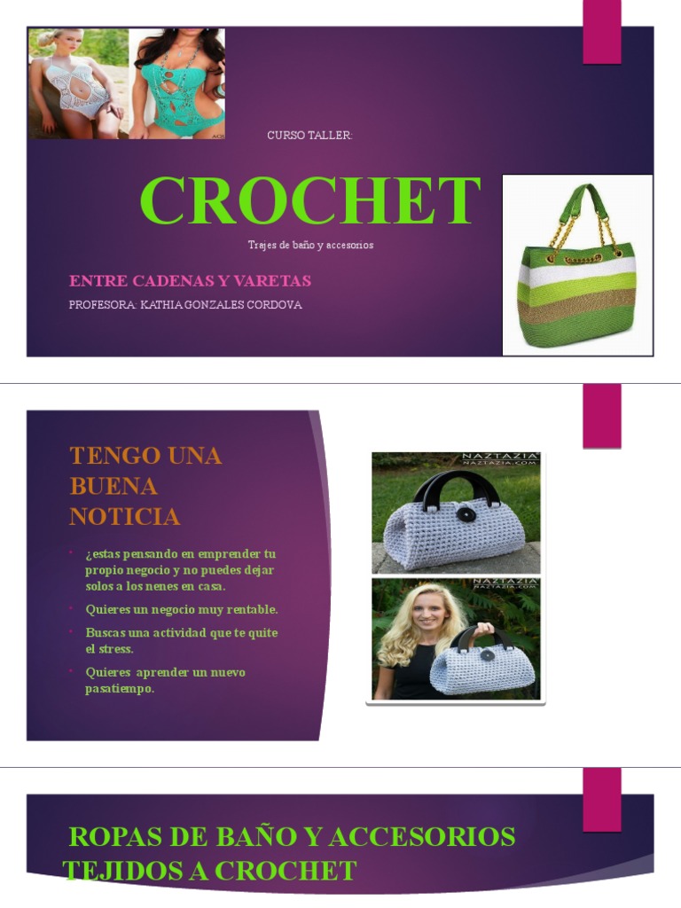 Curso Taller Crochet | PDF | Tejer | Ropa