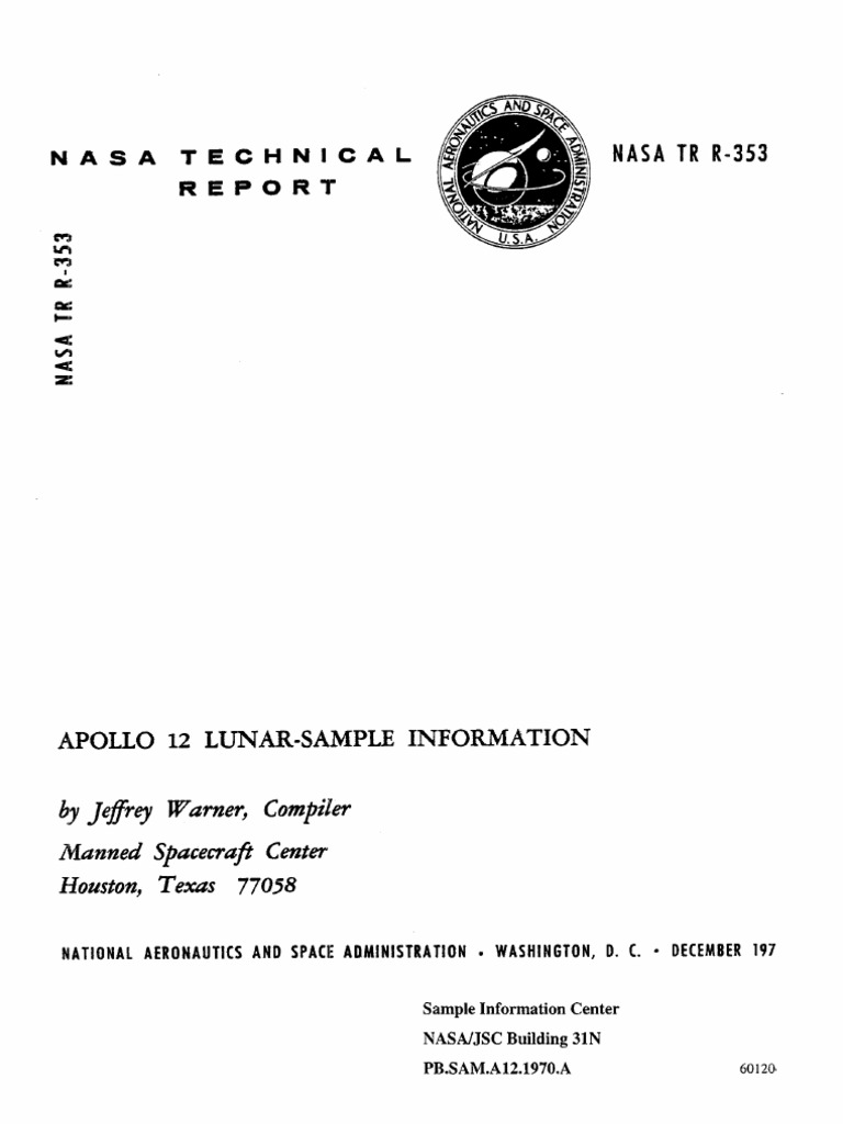 Apollo 12 Lunar Sample Information | PDF | Apollo Program | Moon