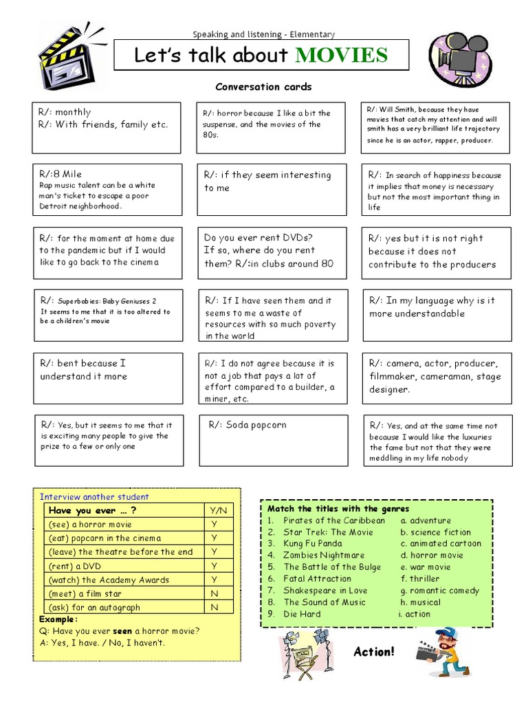 Movie Talk for Elementary Learners | PDF | Art | Language Arts & Discipline