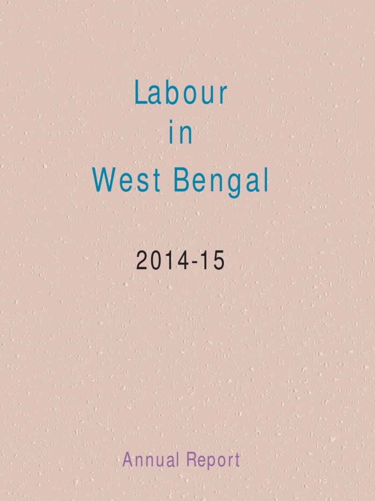 Labour in West Bengal 2014 2015 | PDF | Employment | Welfare