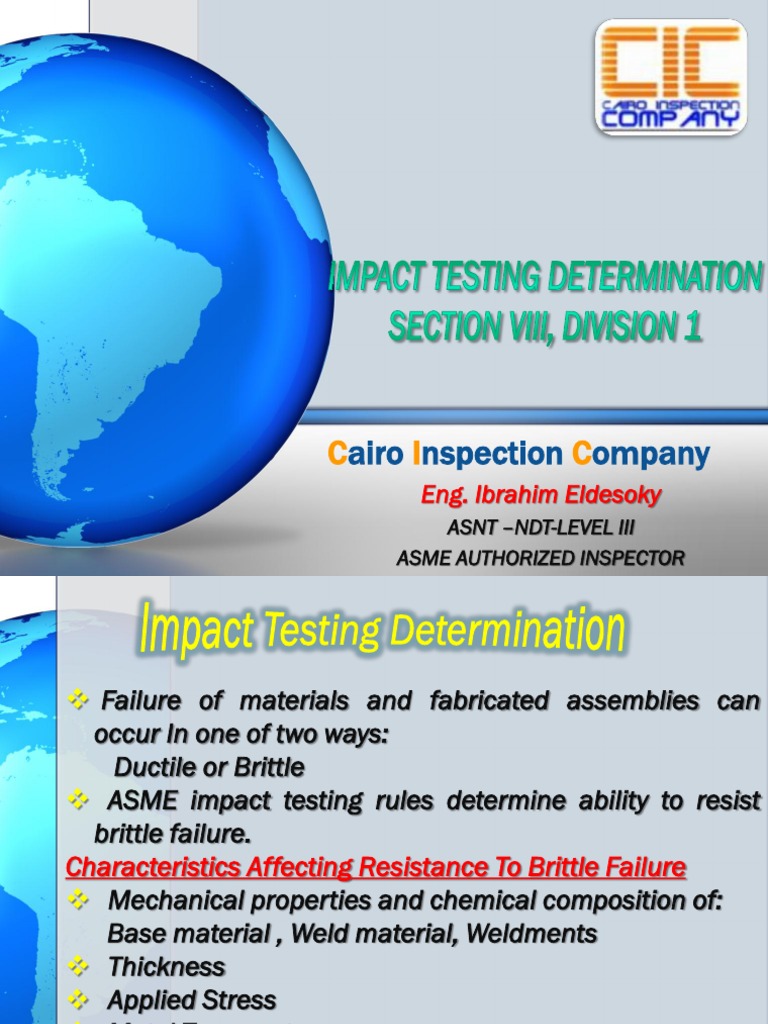 ASME Impact Test Requirements Overview | PDF | Chemistry | Metals