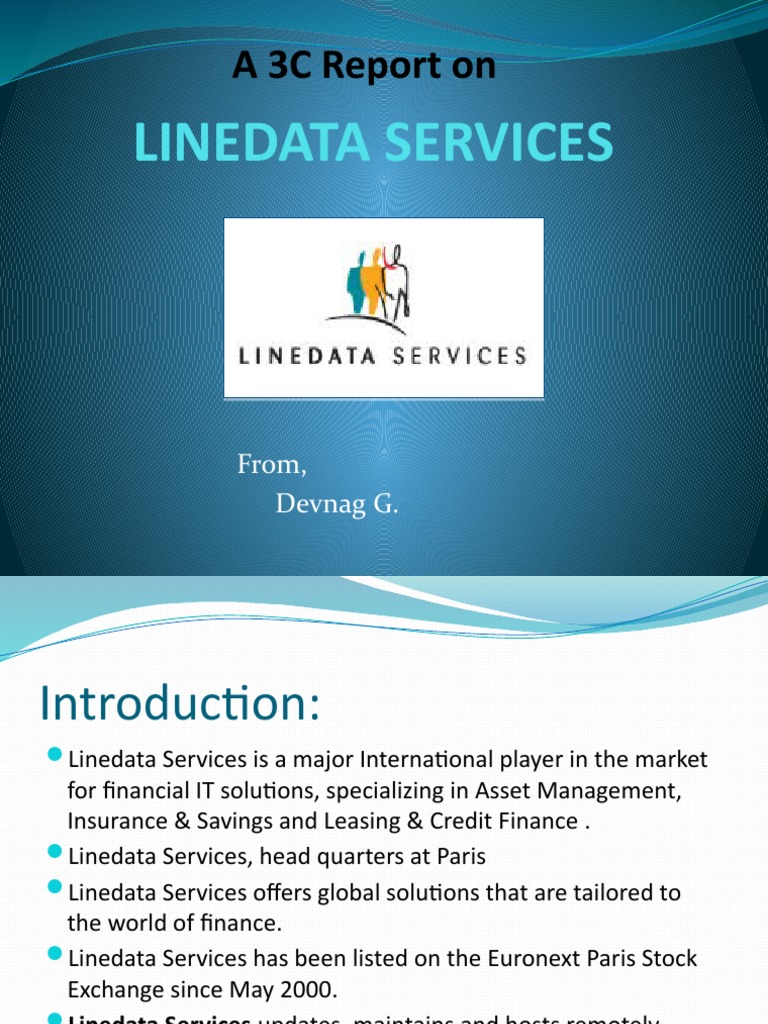 Linedata Services: A 3C Report On | PDF | Insurance | Banks