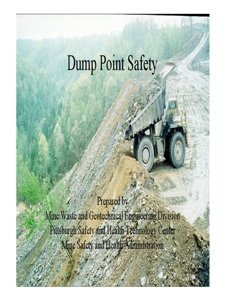Dump Point Safety - MSHA - Info - Apr 2016 | PDF | Truck | Mining