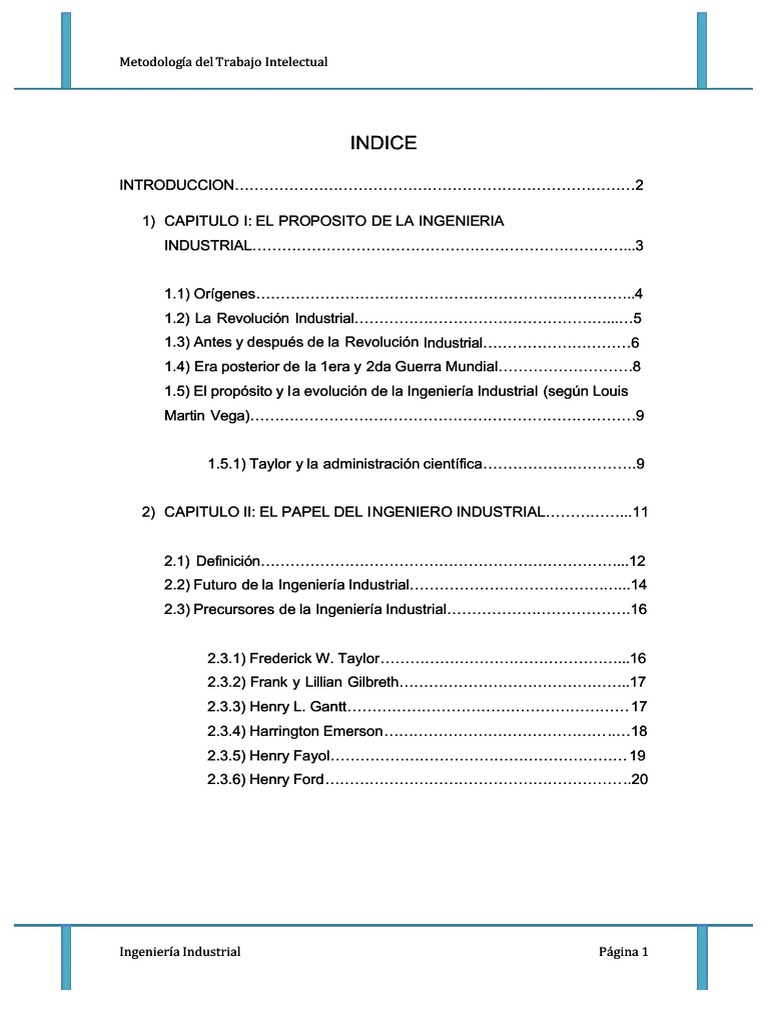 Ingieneria Industrial Pdf Ingeniería Industrial Ingeniería