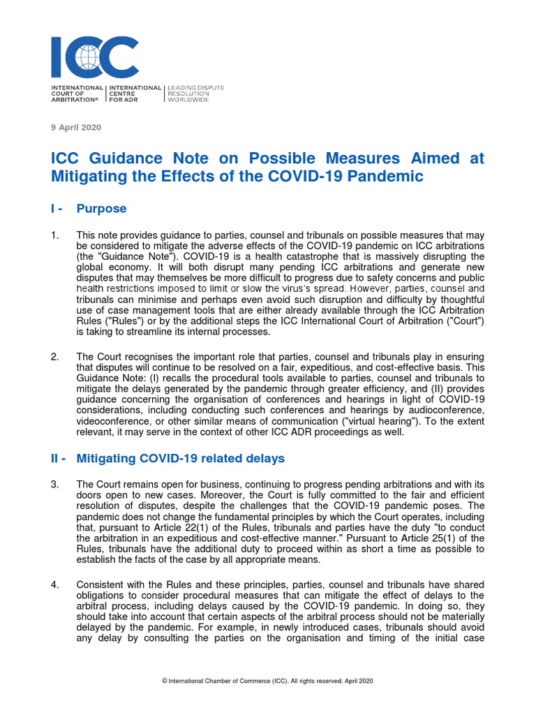 Guidance Note Possible Measures Mitigating Effects Covid 19 English ...